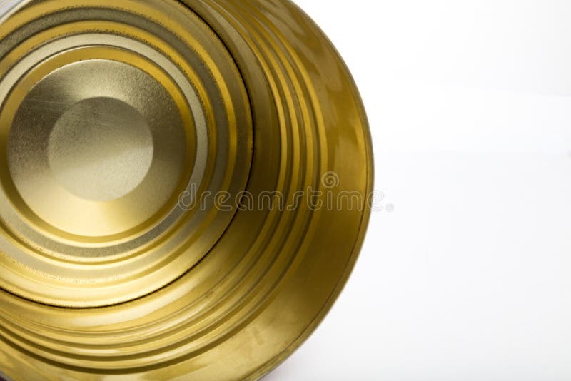 Open tin can top view stock photo. Image of food, view - 128018640
