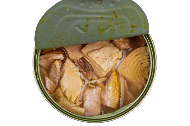 Open Tin Can of Tuna Fish on Wooden Table. Top View Stock Photo - Image ... Open Tin Can of Tuna Fish on Wooden Table. Top View Stock Photo - Image ...