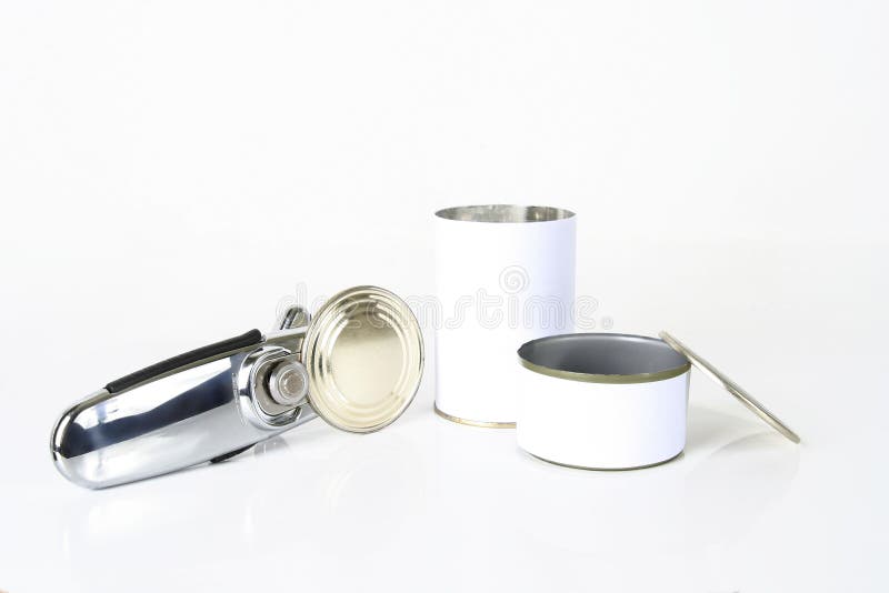 Open Tin cans stock image. Image of isolated, caned, empty - 1808137