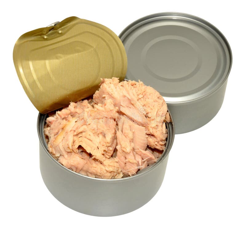 Open Tin of Tuna Fish stock photo. Image of white, tinned - 41042012