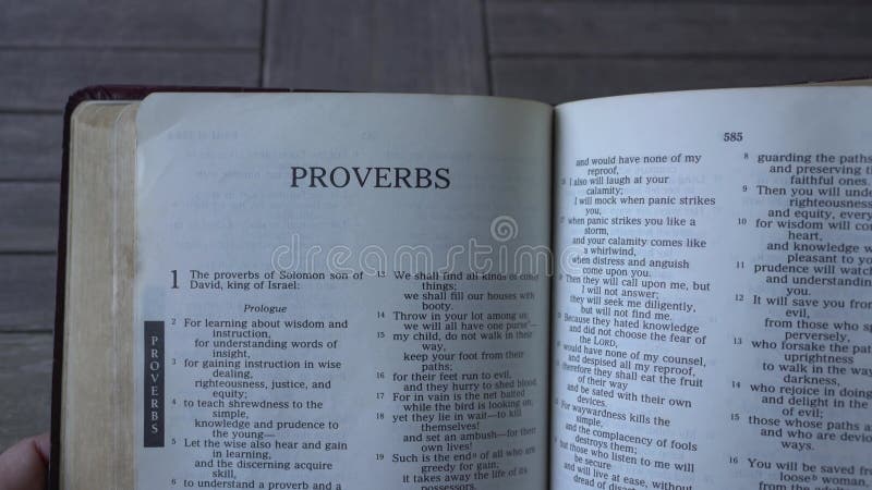 The book of Proverbs stock footage. Video of proverbs - 363818716