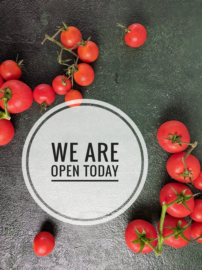 We are Open Today Signage with Background Stock Image - Image of wood ...