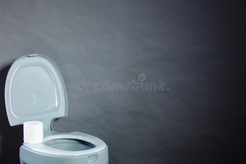 Open toilet bowl stock photo. Image of area, portable - 95747756