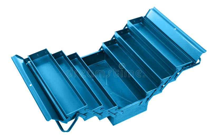 Open tool box on white stock photo. Image of hardware - 23218356