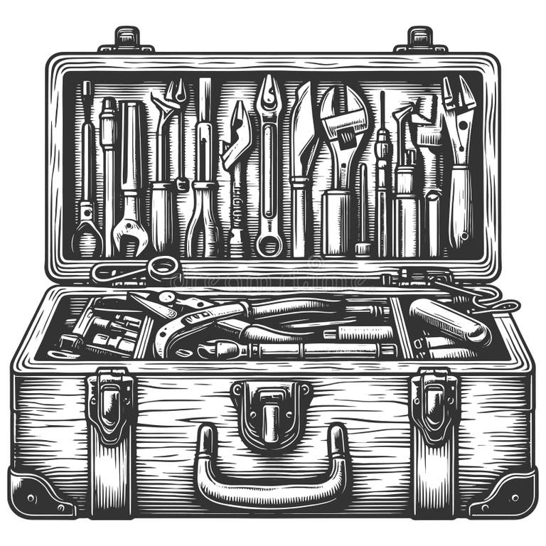 Open Toolbox Sketch Stock Illustrations – 17 Open Toolbox Sketch Stock ...