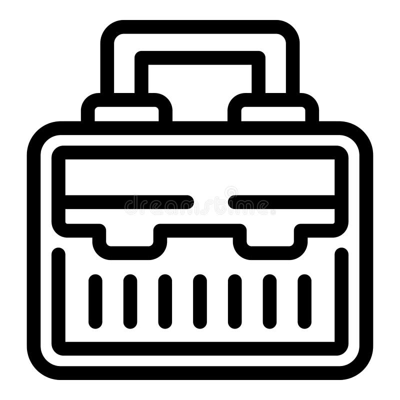 Open Toolbox Icon Outline Vector. Repair Box Stock Vector ...