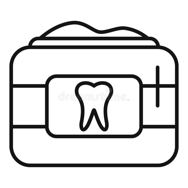 Open Toothpaste Tube with Tooth Sign Containing Toothpaste Paste Stock ...