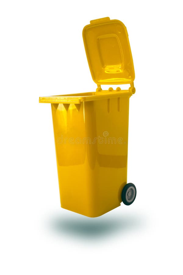 Open recycle bin stock photo. Image of open, green, container - 3813092