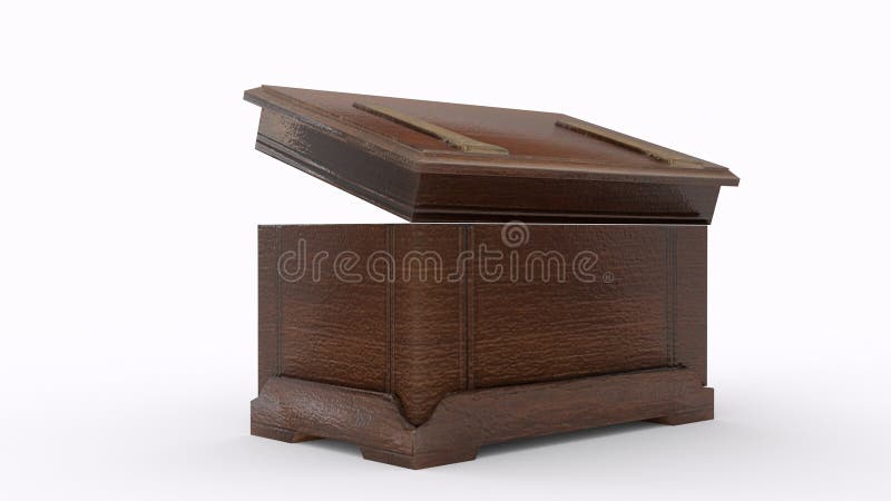 Open Treasure Box with White Background 4k Stock Photo - Image of ...