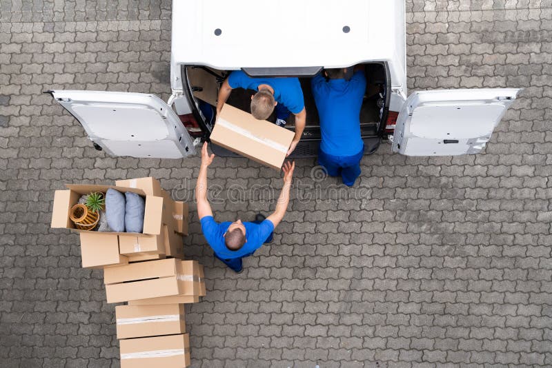 Open Truck Delivery stock image. Image of removal, loaded - 219165179