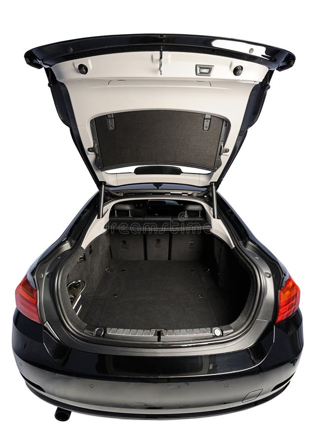 Open trunk of modern car stock image. Image of full - 111157559