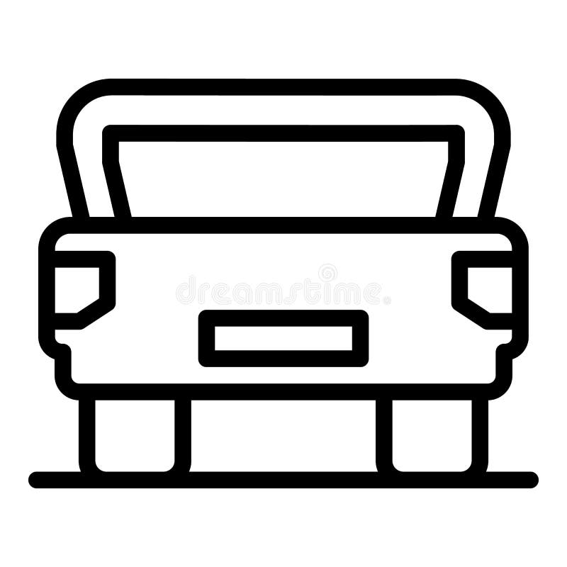 Car with Open Trunk Icon Color Outline Vector Stock Vector ...