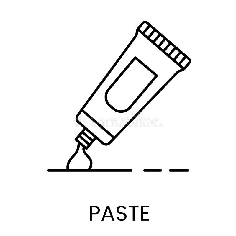 An Open Tube Icon in Vector, Showing Paste Being Squeezed Out, with an ...