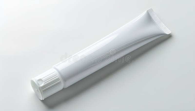 Open Tube of Ointment Isolated on White, Top View Stock Illustration ...