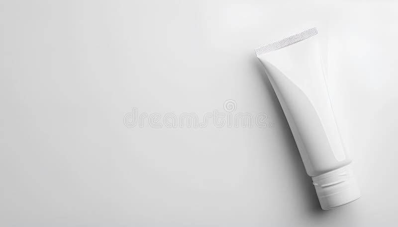 Open Tube of Ointment Isolated on White, Top View Stock Illustration ...