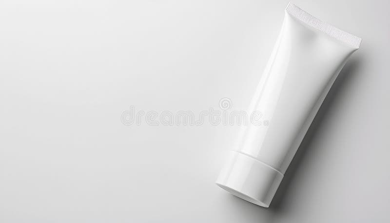 Open Tube of Ointment Isolated on White, Top View Stock Illustration ...