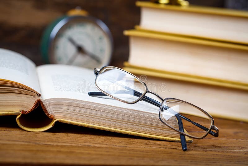 Open Tutorial with Glasses on the Table in the Audience Stock Image ...