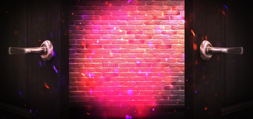 Open door, magical holiday stock image. Image of atmosphere - 130549903