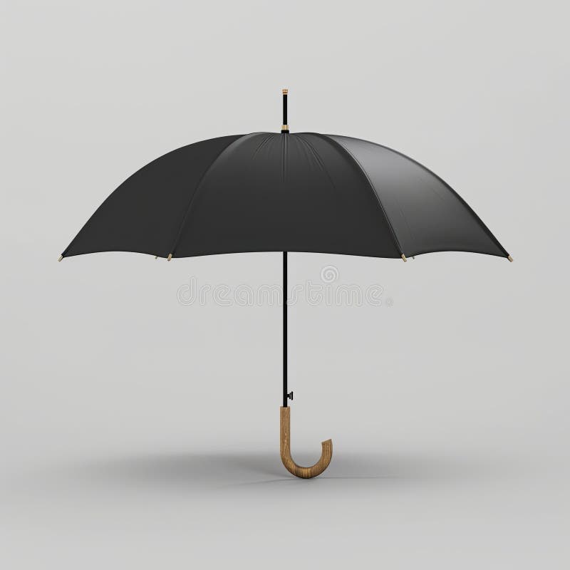 Open umbrella mockup stock illustration. Illustration of outdoor ...