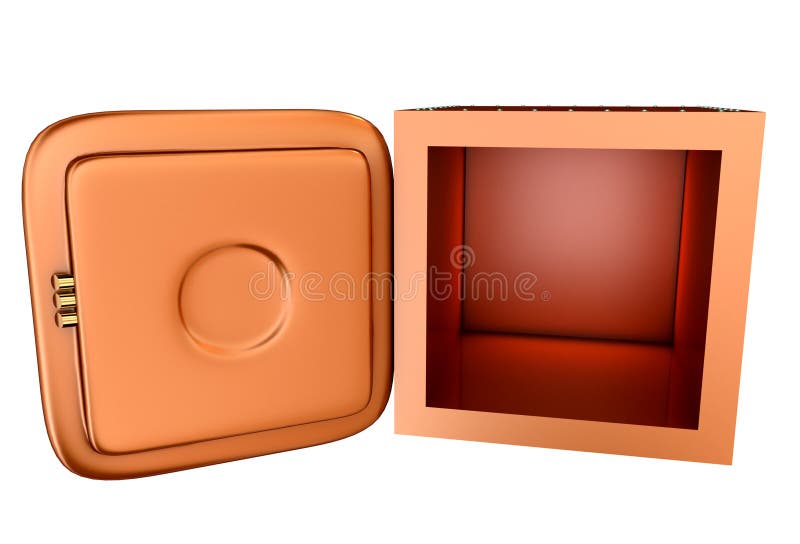Open vault stock illustration. Illustration of lock, safety - 2464473