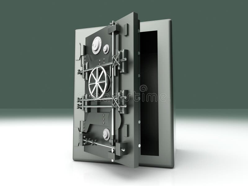 Open Vault stock illustration. Illustration of render - 72745203
