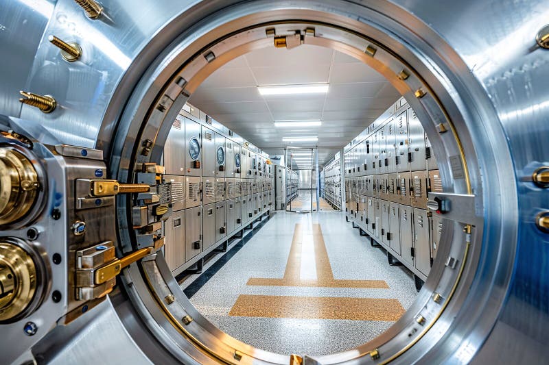 Open Vault Door Representing Financial Security and Reliable Storage ...