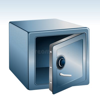 Open vault icon stock vector. Illustration of protection - 16080214