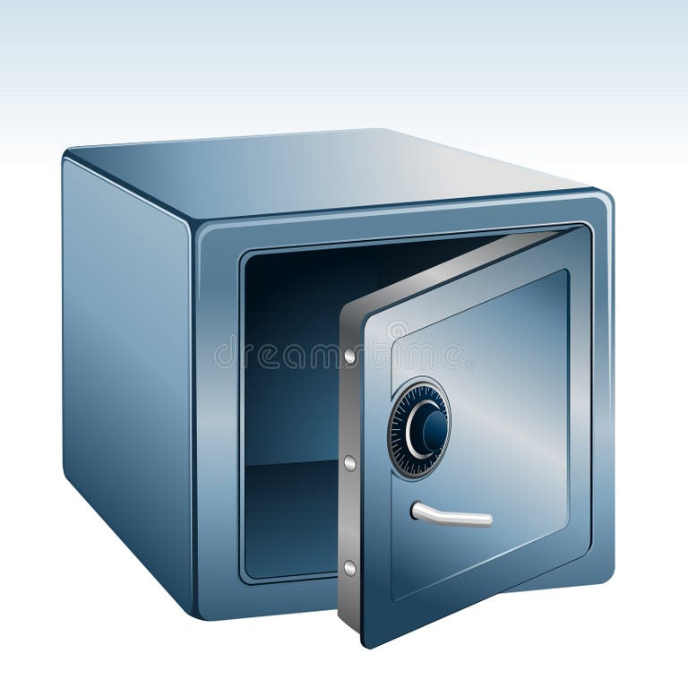 Open vault icon stock vector. Illustration of protection - 16080214