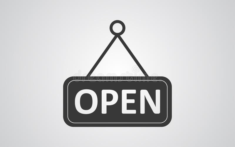 Open Vector Icon Sign Symbol Stock Vector - Illustration of frame ...