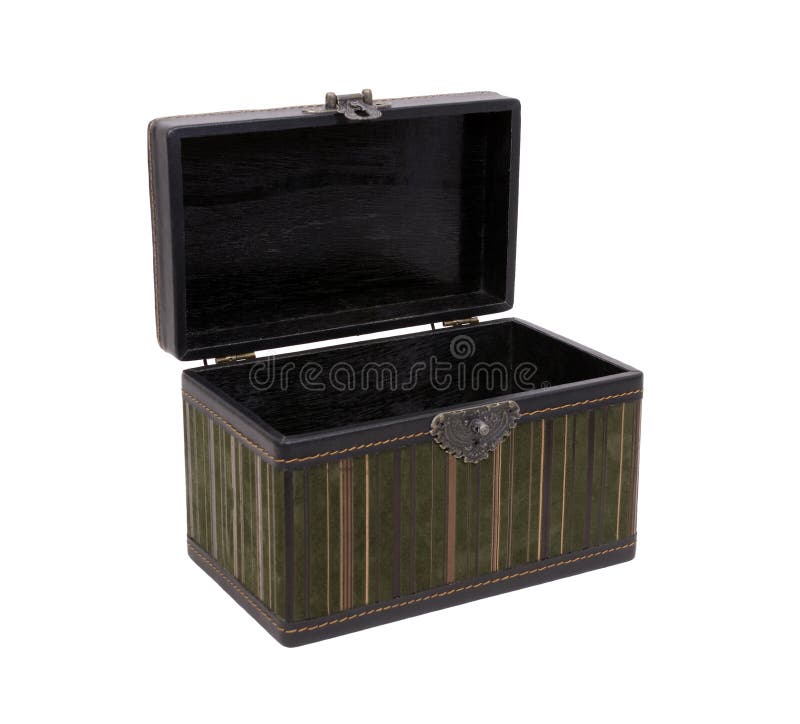 Open Velvet Box with Fancy Lock Stock Image - Image of traveling ...
