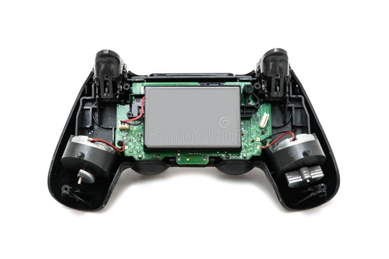 Open Video Game Control, with Its Interior Showing Parts, Such As ...