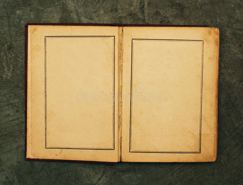 Open vintage book. stock photo. Image of white, vintage - 5432070
