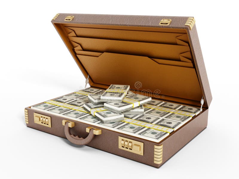 Open vintage briefcase stock photo. Image of briefcase - 52087748
