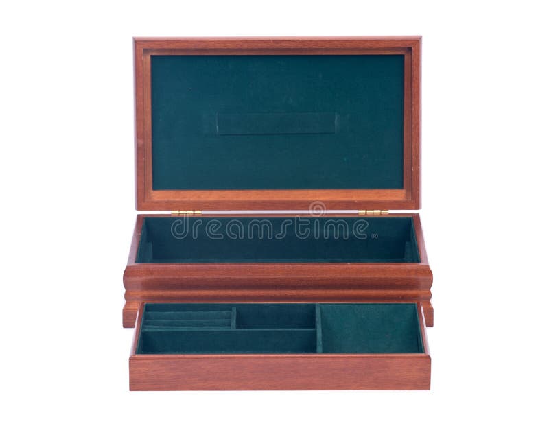 Open vintage jewelry box stock photo. Image of open, trunk - 75856740