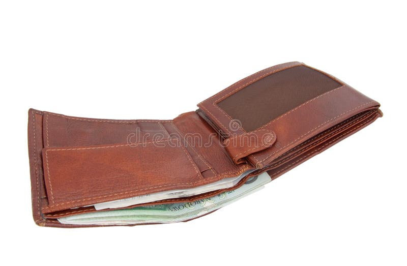 Open Wallet 1 stock photo. Image of finance, leather - 11372064