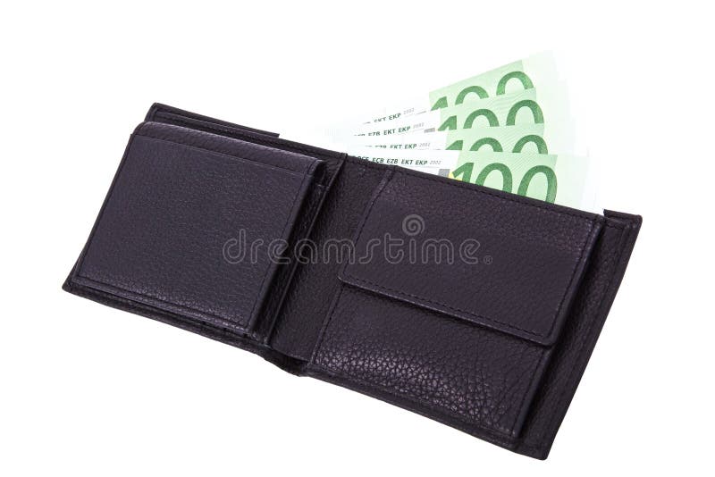 Open Wallet with Euro Banknotes Stock Photo - Image of investment, rich ...