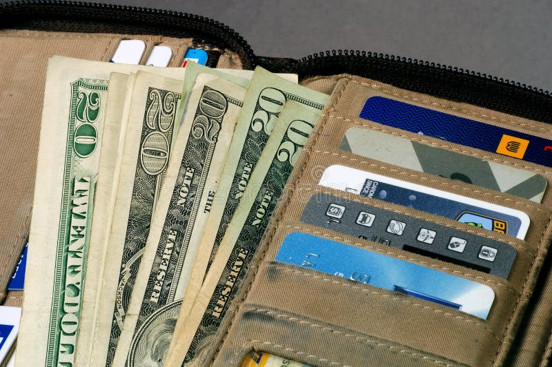 Open Wallet stock image. Image of credit, personal, cash - 566425