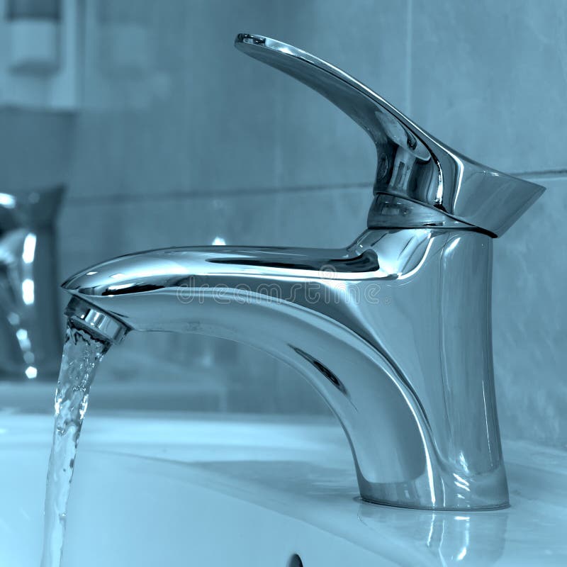 Open water faucet stock photo. Image of repairing, macro - 4017906