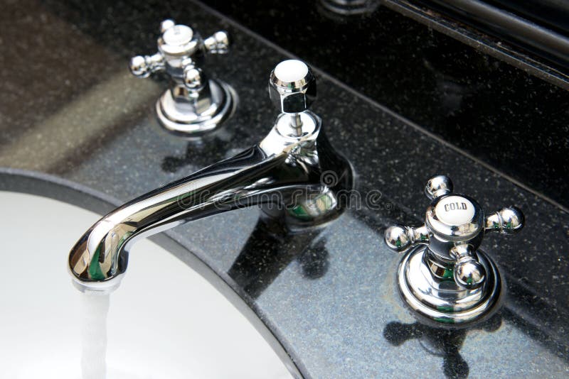 Open water from faucet stock photo. Image of open, water - 34428002