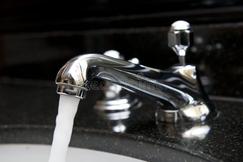 Open water from faucet stock photo. Image of open, water - 34428002