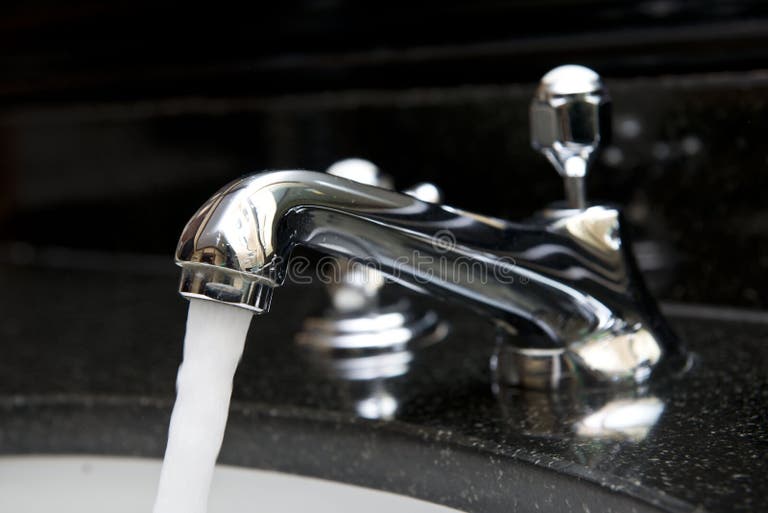 Open water from faucet stock photo. Image of open, water - 34428002
