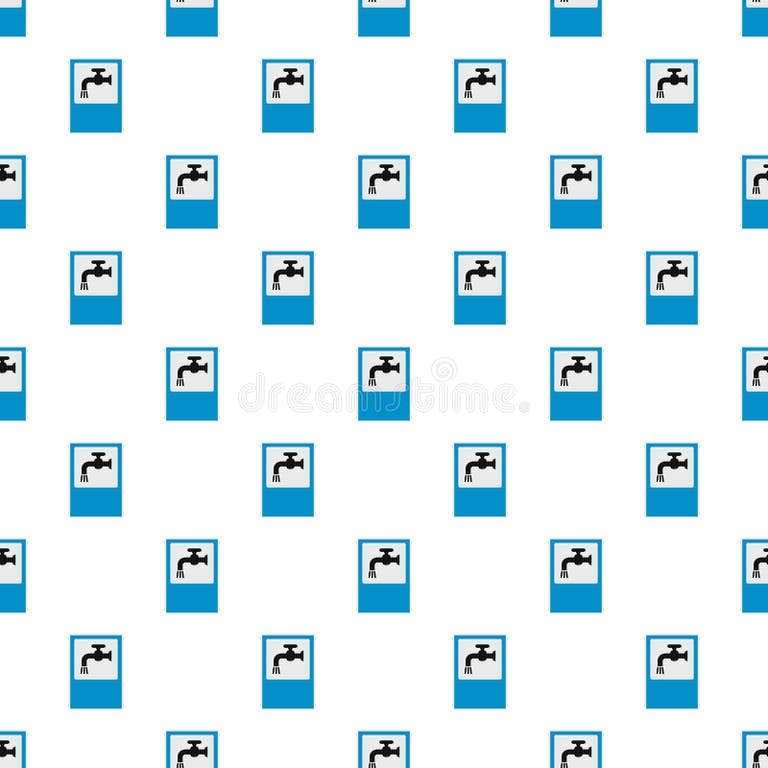 Open Water Tap Pattern Seamless Stock Vector - Illustration of ...