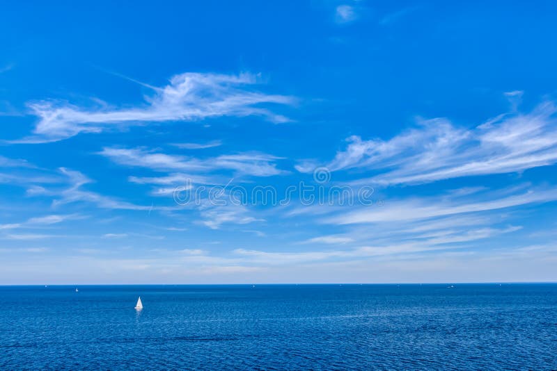 Open water with a yacht stock photo. Image of beauty - 85117208