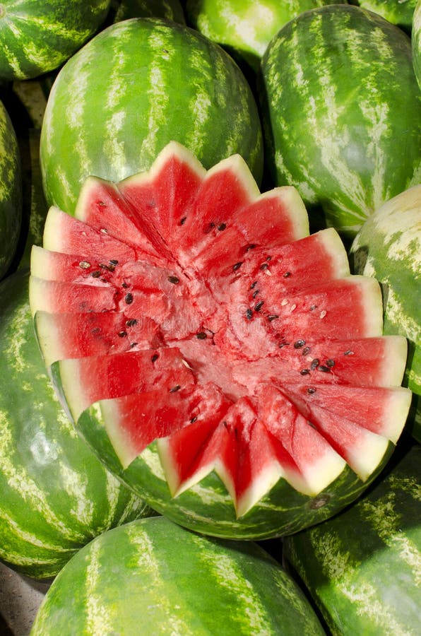 Watermelon Asian Fruit Carving Stock Image - Image of vegetable ...