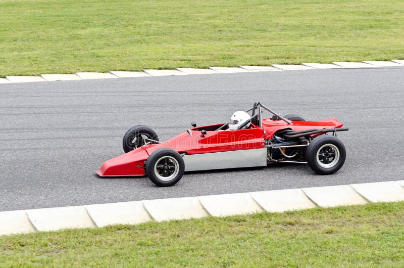 Open wheel red race car stock photo. Image of automobile - 56235386