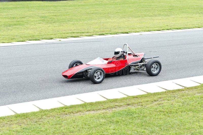 Open wheel red race car stock photo. Image of automobile - 56235386
