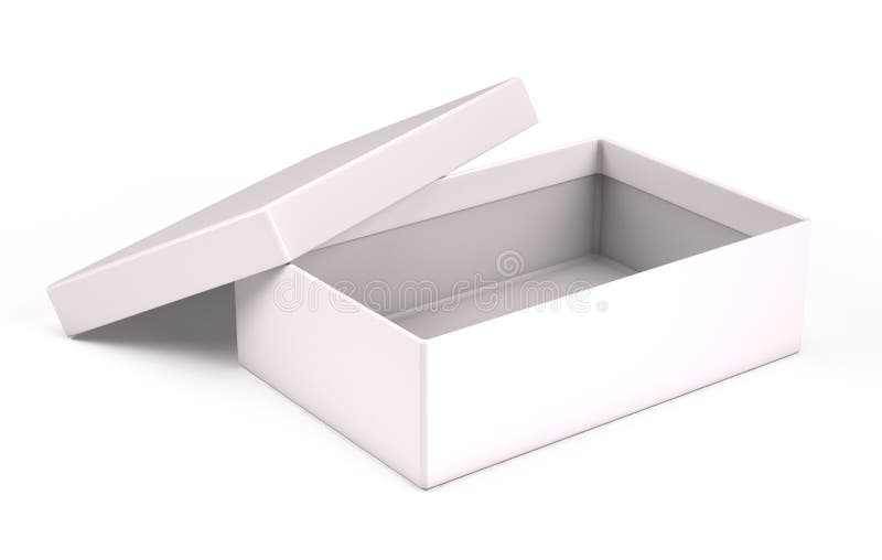 Open white box stock illustration. Illustration of purchase - 31975010