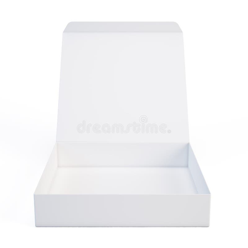 Open white box stock illustration. Illustration of purchase - 31975010