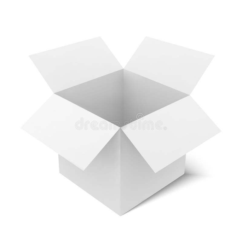 Box vector illustration stock vector. Illustration of blank - 126844360