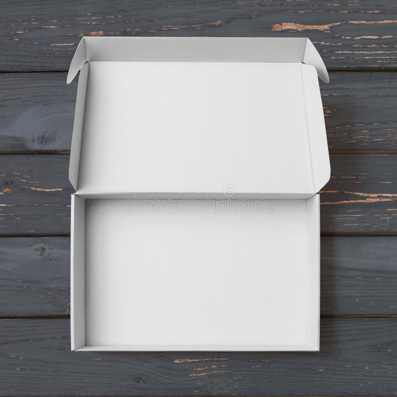 Open Cardboard Box Top View Stock Photo - Image of packet, office: 60810186